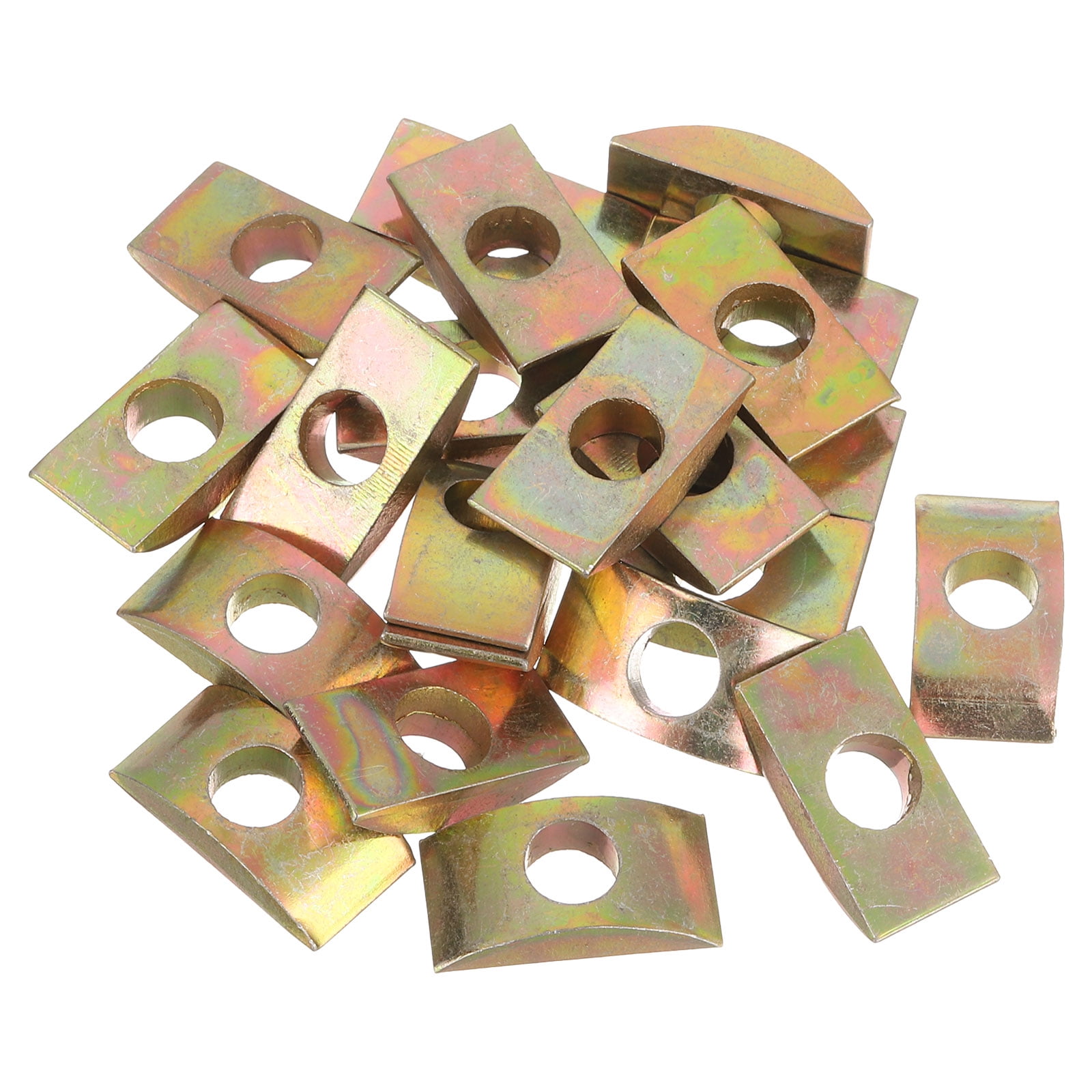 Uxcell Half Moon Nuts Washers, Iron Solid Half Moon Lock Washer, Bronze ...