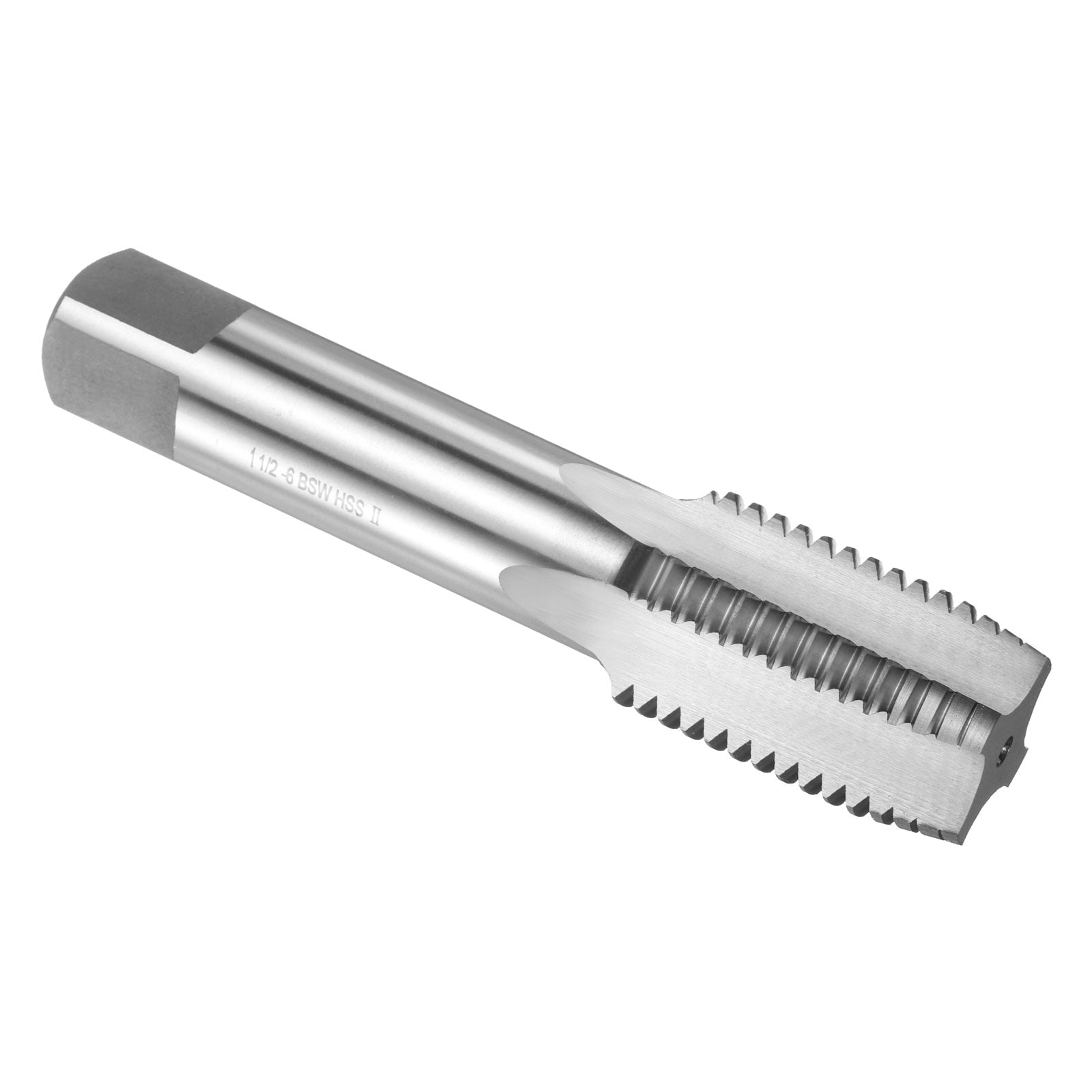 Uxcell Hand Plug Tap 1-1/2"-6 BSW 2B Thread Plug Style Screw Tapping ...