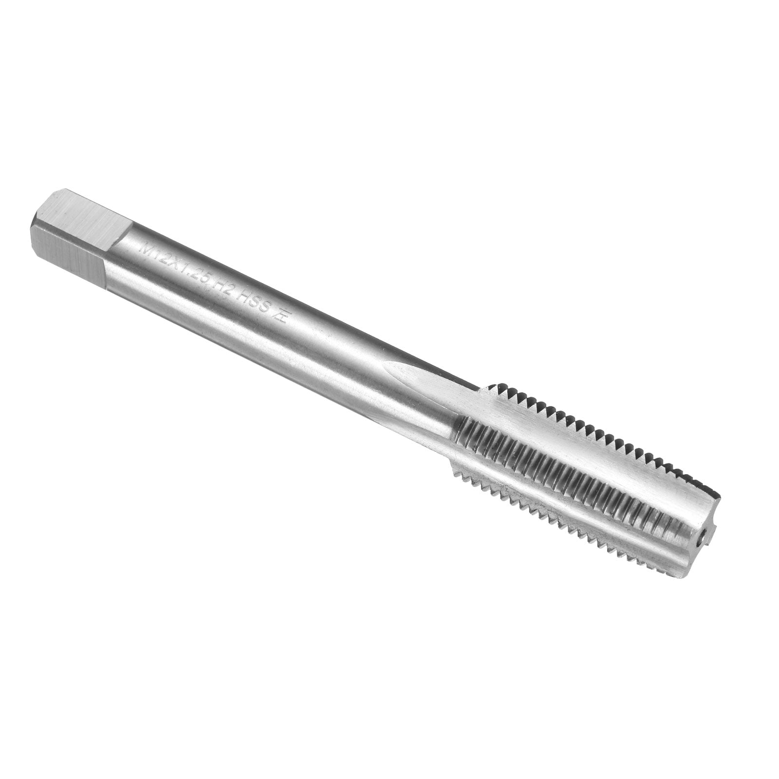 Uxcell Hand Plug Tap M12 x 1.25 H2 Metric Left Hand Thread Plug Style Taps Straight Flute Screw ...