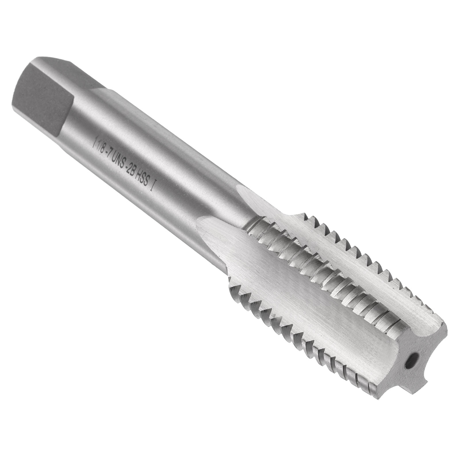 Uxcell Hand Taper Tap 1-1/8-7 UNC 2B Thread Taper Style Taps Straight ...
