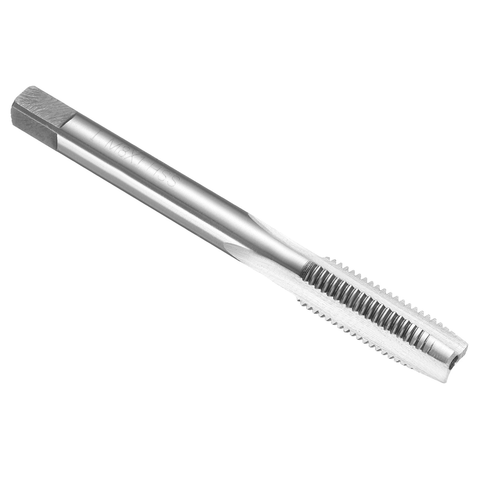 Uxcell Hand Taper Tap M8 x 1 H2 Metric Thread Taper Style Taps Straight ...