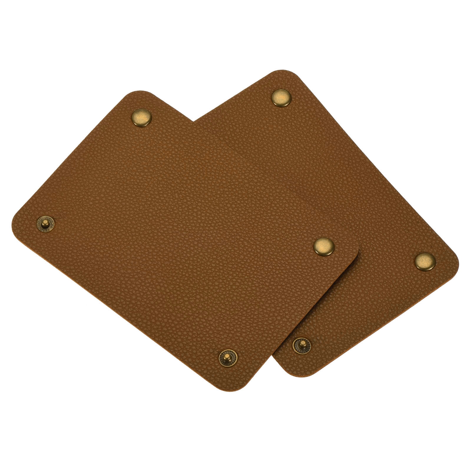 Uxcell Handbag Grip Protector with Brass Clasp Leather Handle Wrap ...