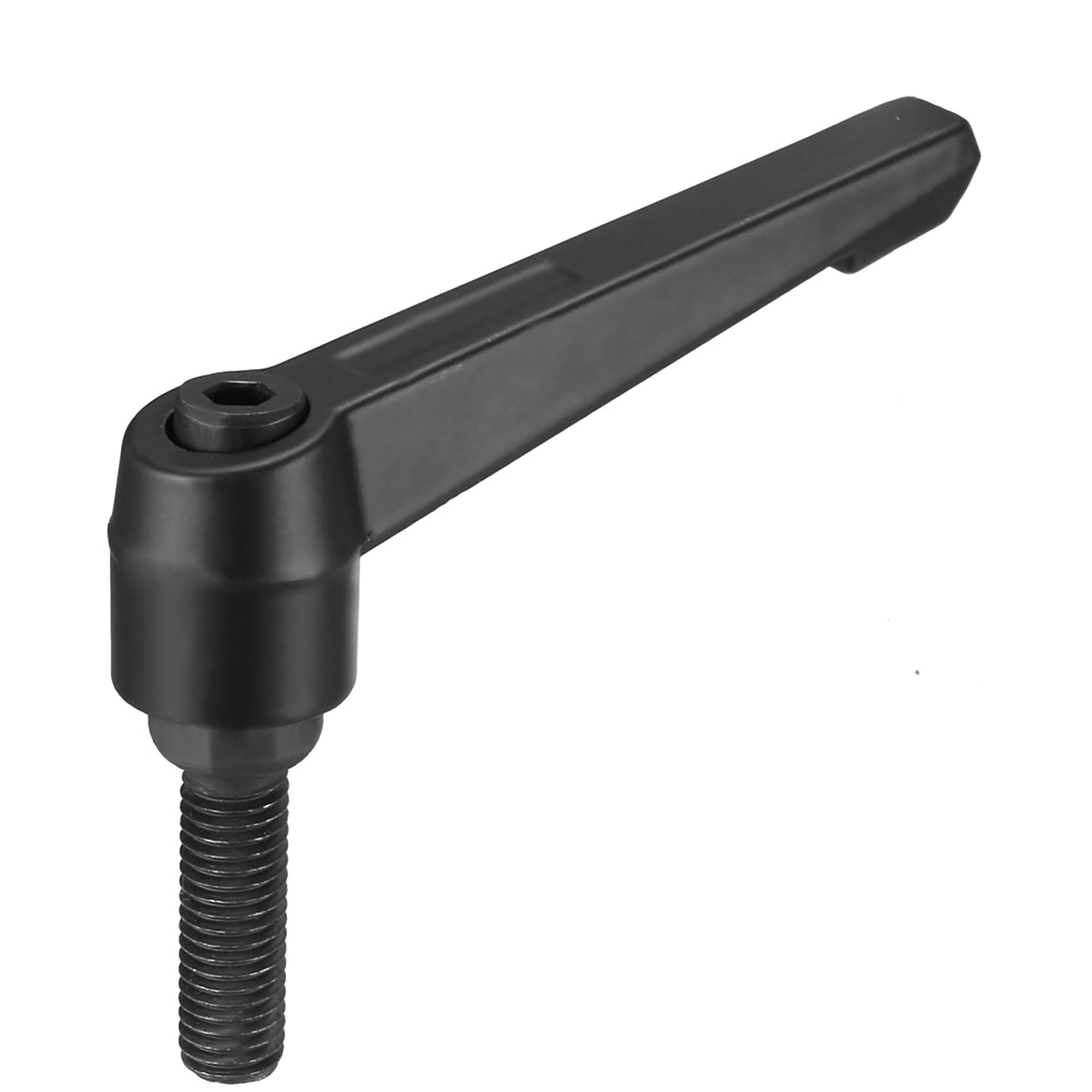 Uxcell Handle Adjustable Clamping Lever Threaded Push Button Ratchet Male Threaded Stud M10x35mm ...