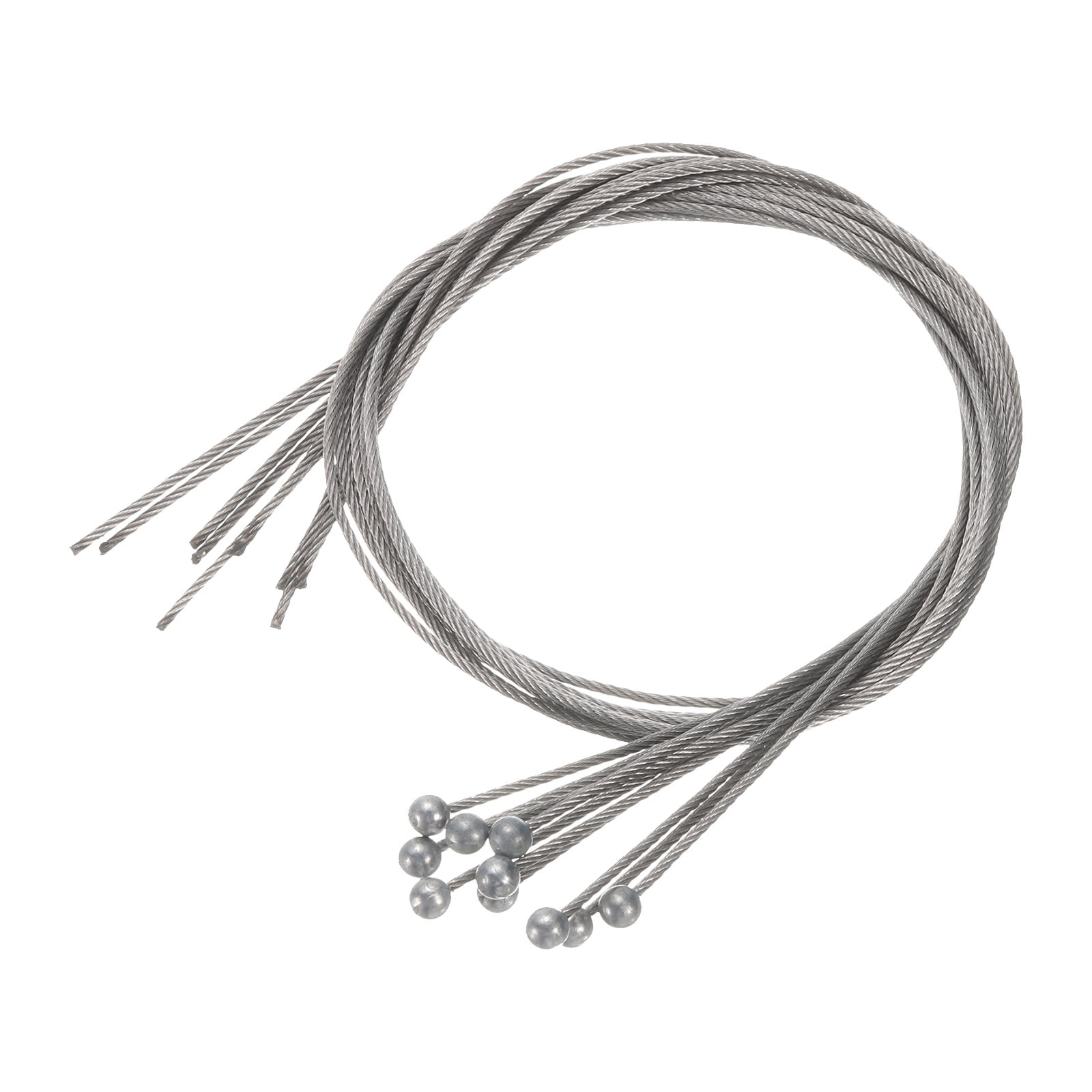 Uxcell Hanging Cable with Ball End, 1.64 Ft Stainless Steel Invisible ...