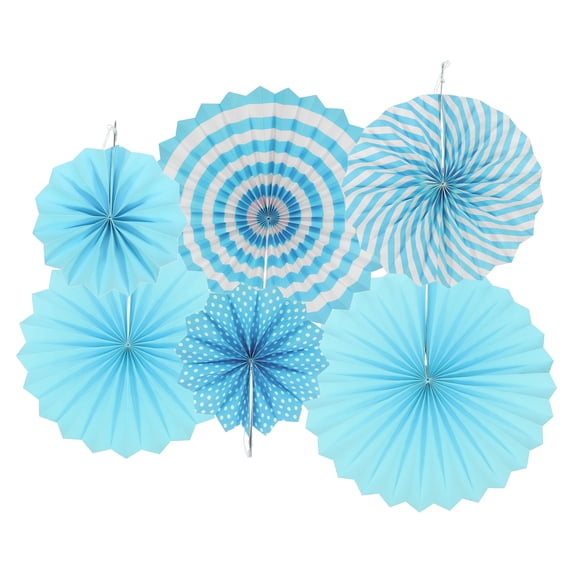 Uxcell Hanging Paper Fans Party Set 12Pcs Round Pattern Hanging Paper ...