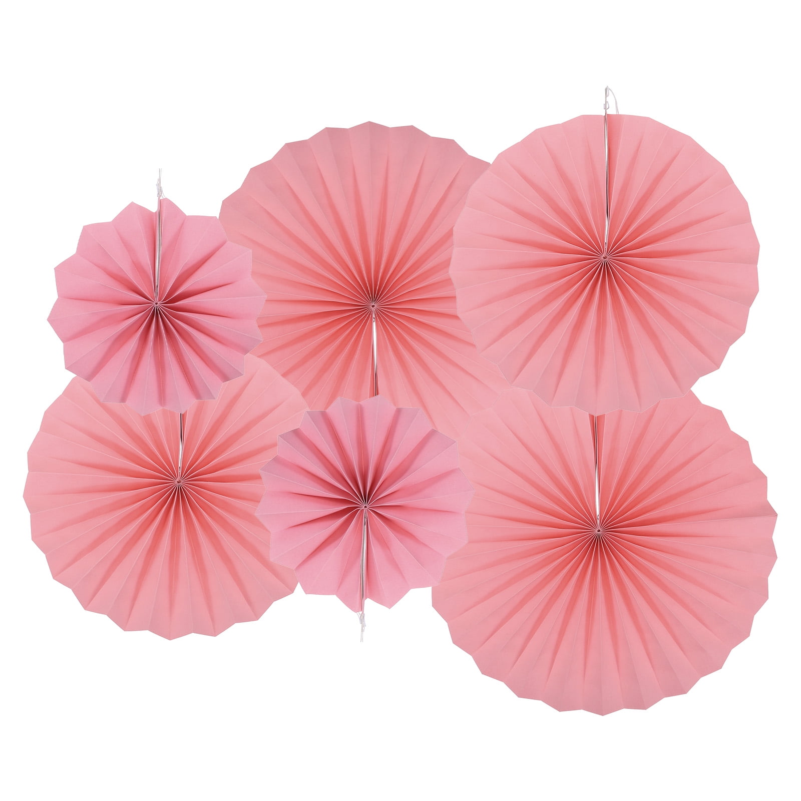 Uxcell Hanging Paper Fans Party Set 12Pcs Round Pattern Hanging Paper ...