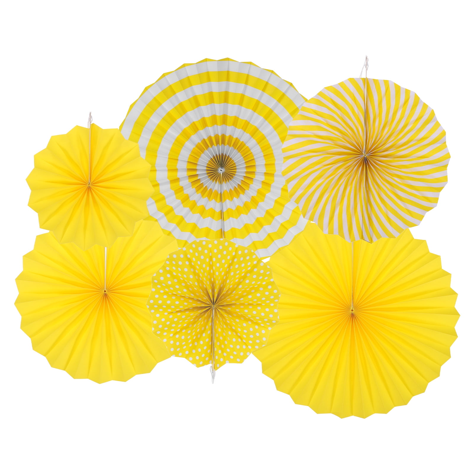 Uxcell Hanging Paper Fans Party Set 12Pcs Round Pattern Hanging Paper ...