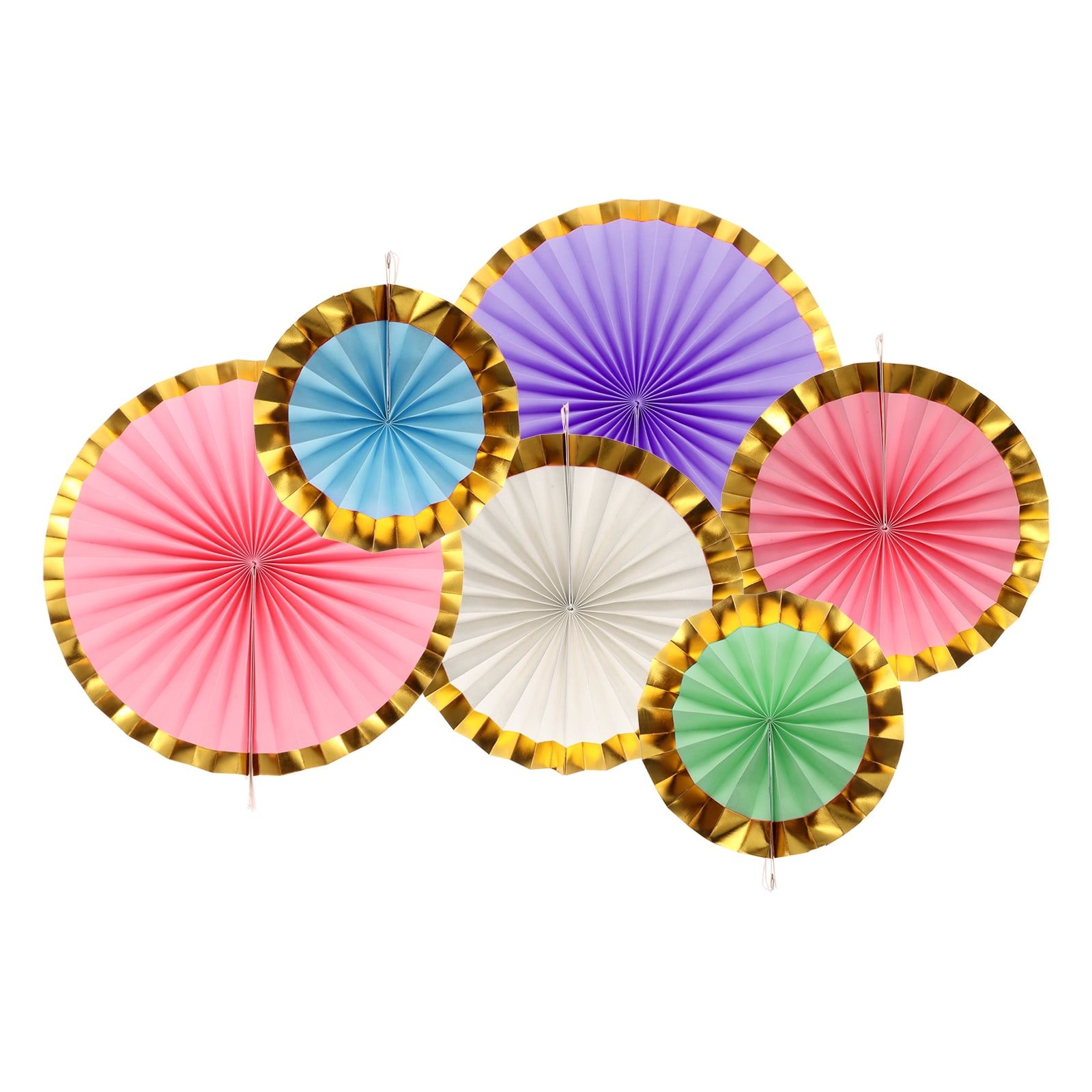Uxcell Hanging Paper Fans Set Paper Decorations for Party Birthday ...
