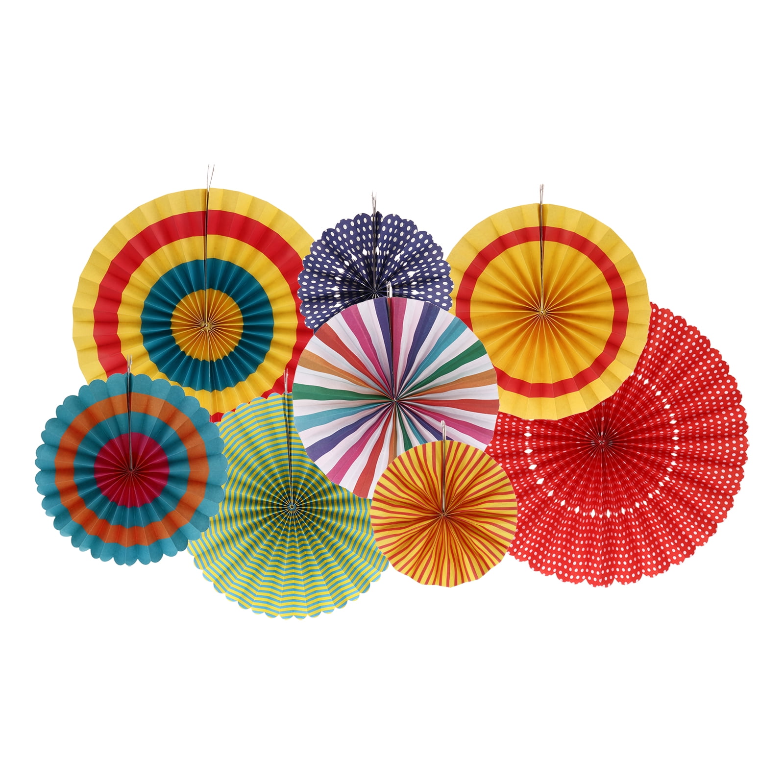 Uxcell Hanging Paper Fans Set Paper Decorations for Party Birthday ...