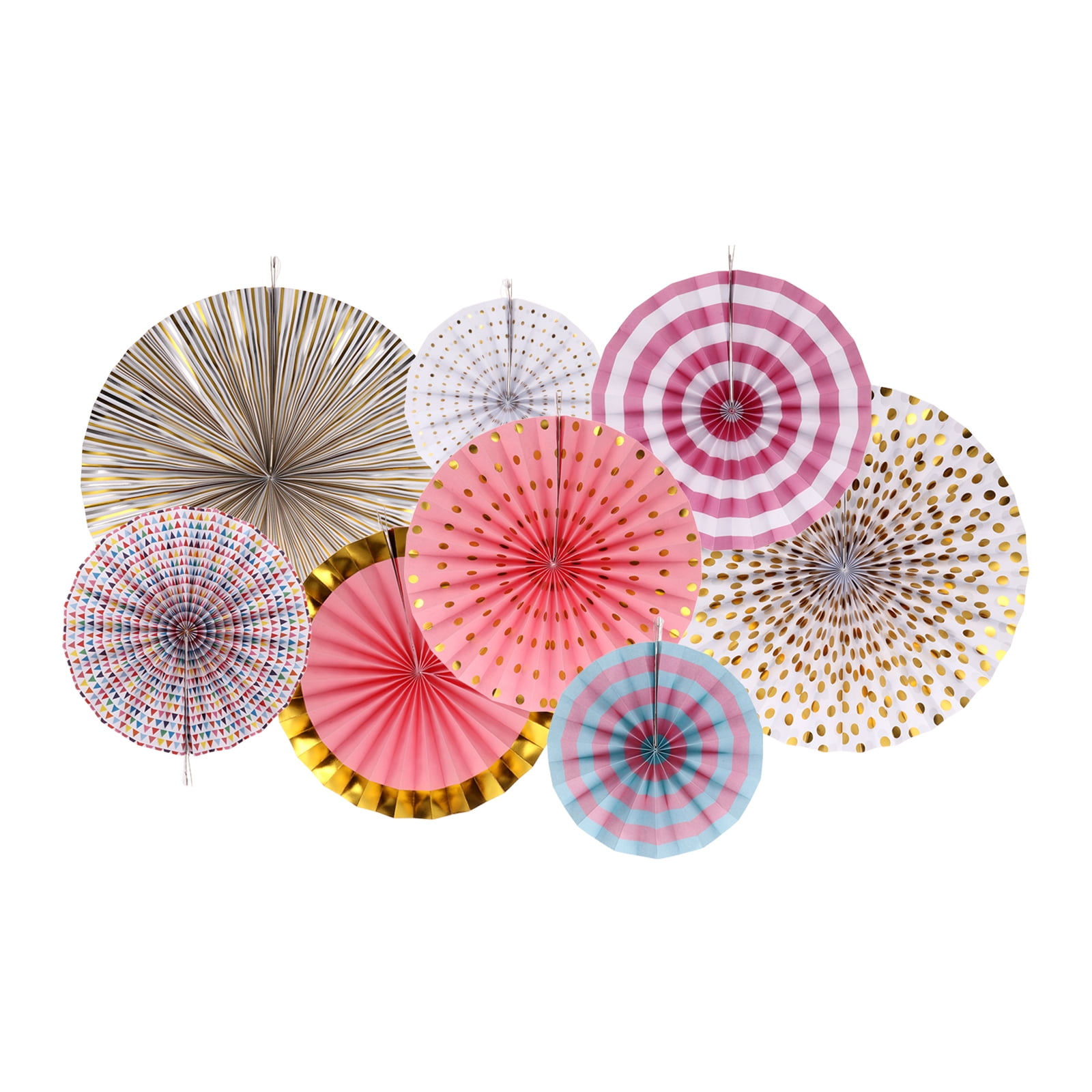 Uxcell Hanging Paper Fans Set Paper Decorations for Party Birthday ...