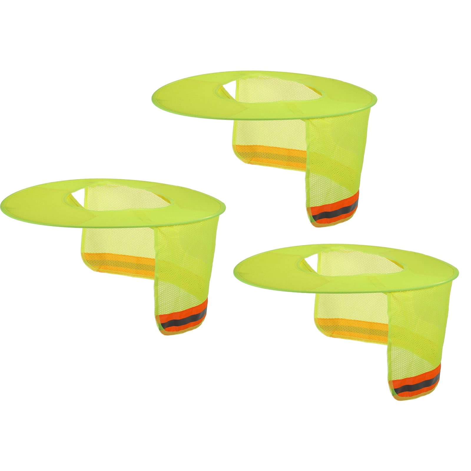 Uxcell Hard Hat Sun Neck Shield, 3 Pack Reflective Mesh Full Brim for ...