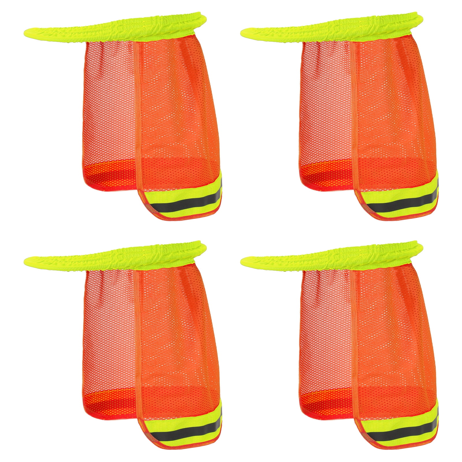 Uxcell Hard Hat Sun Neck Shield, 4 Pack Reflective Sun Shade Hard Hat ...