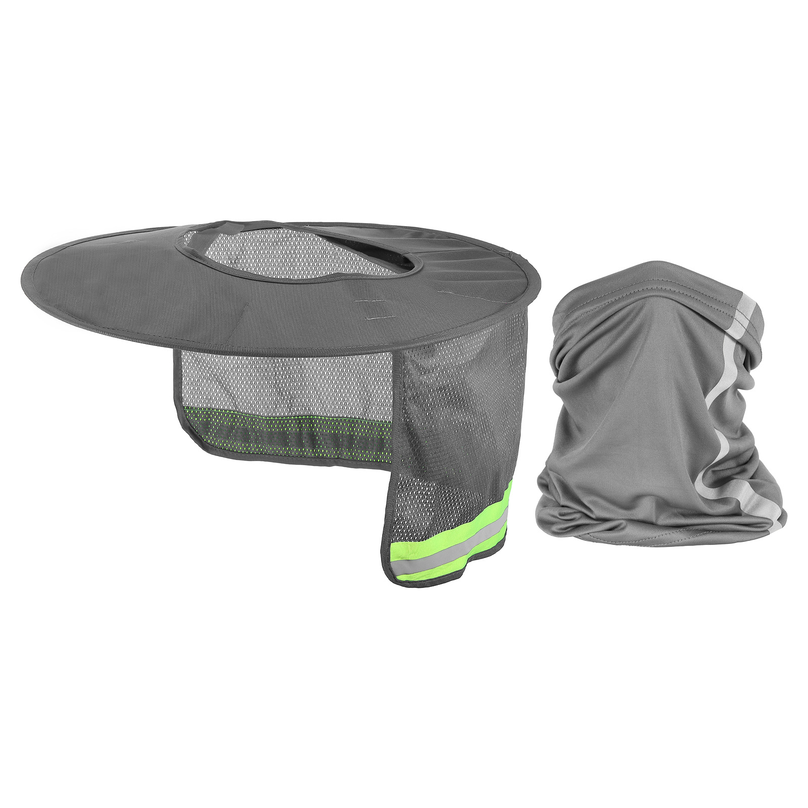 Uxcell Hard Hat Sun Shade, 2 Pack Mesh Full Brim and Neck Gaiter Scarf ...