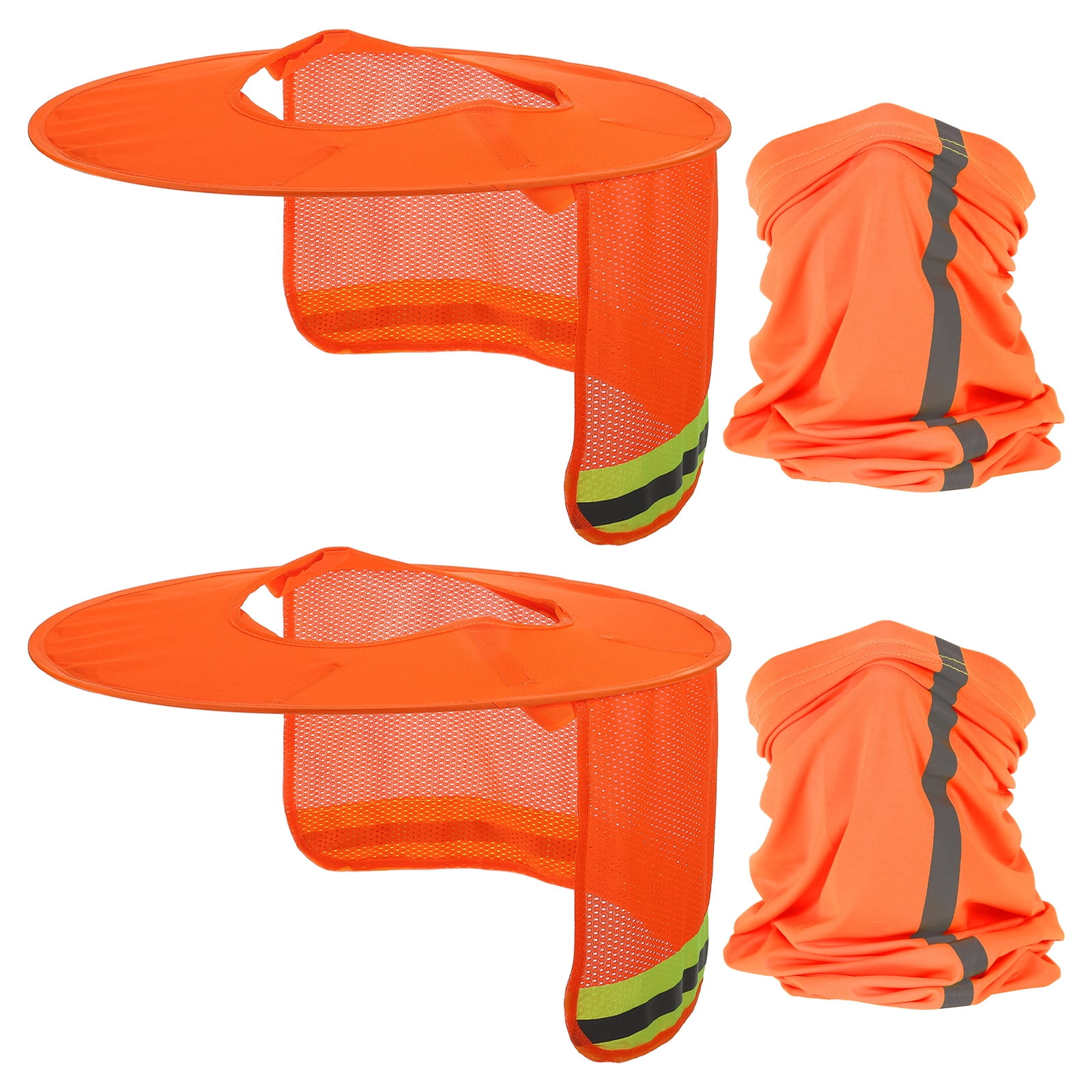 Full Brim Hard Hat Sun Shade, Full Brim Mesh Neck Sun Shield With ...