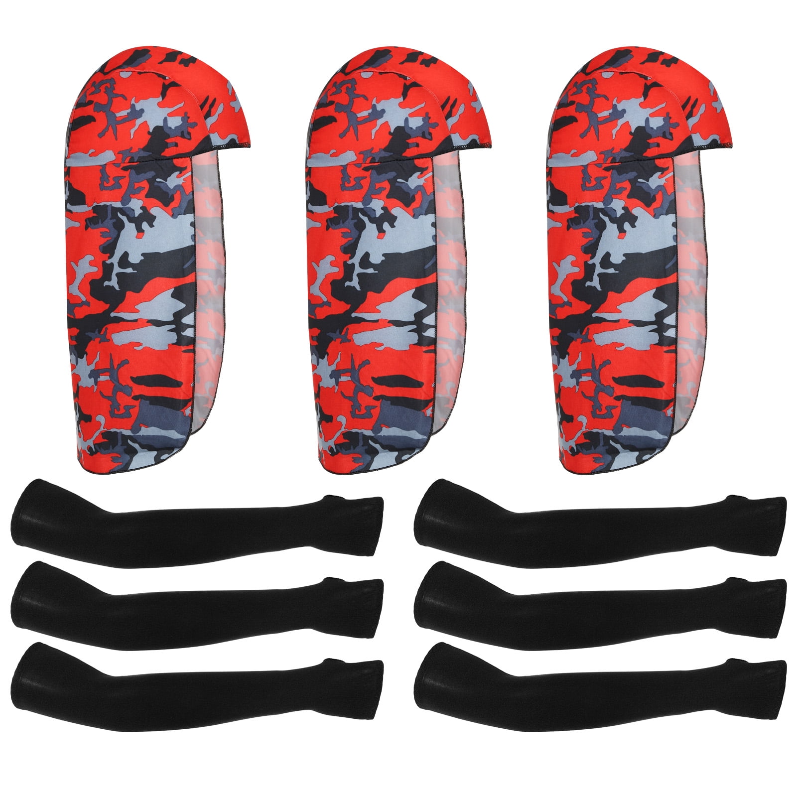 Uxcell Hard Hat Sun Shade, 6 Pack Neck Shade and Cooling Arm Sleeves ...