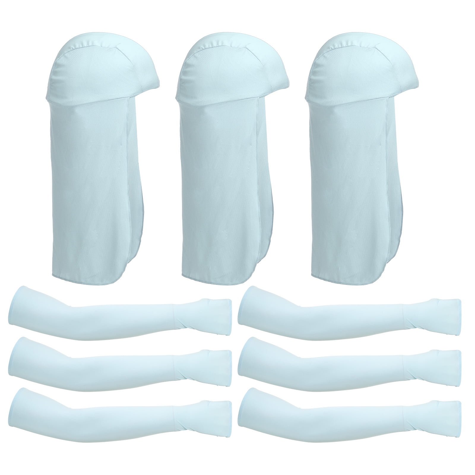 Uxcell Hard Hat Sun Shade, 6 Pack Neck Shade and Cooling Arm Sleeves ...