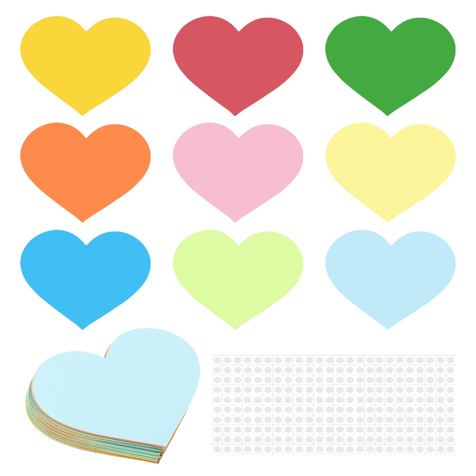 Uxcell Heart Cutouts, 216 Pack Paper Hearts, Colorful Heart Cutout for ...