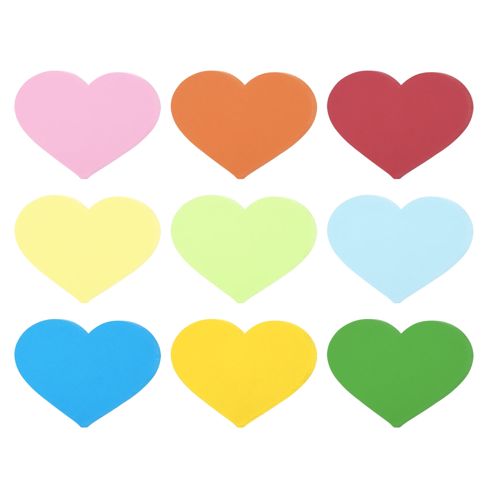 Uxcell Heart Cutouts Paper Hearts, Colorful Heart Cutout for Classroom ...