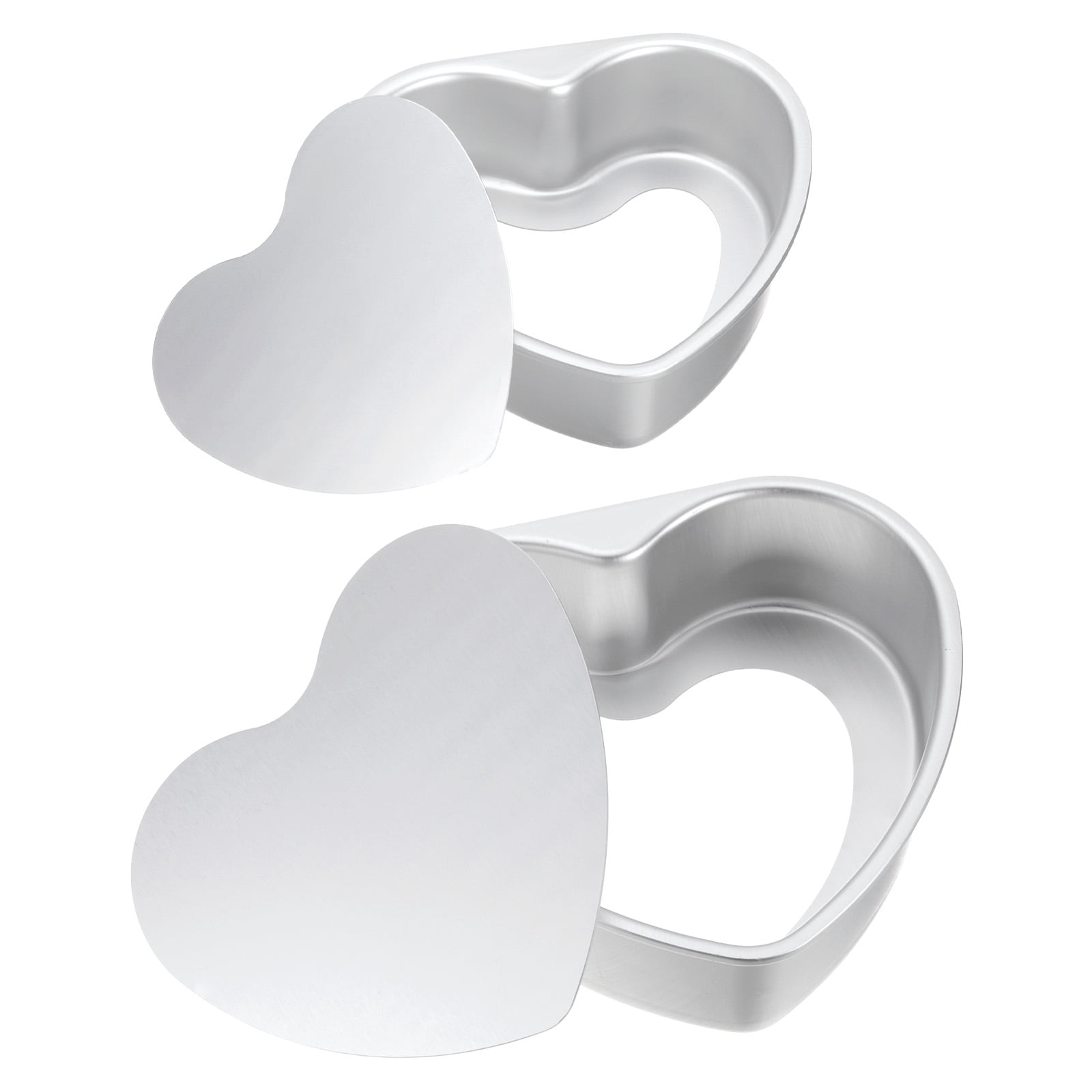Uxcell Heart Shaped Cake Pan with Removable Loose Bottom 6"/8 ...