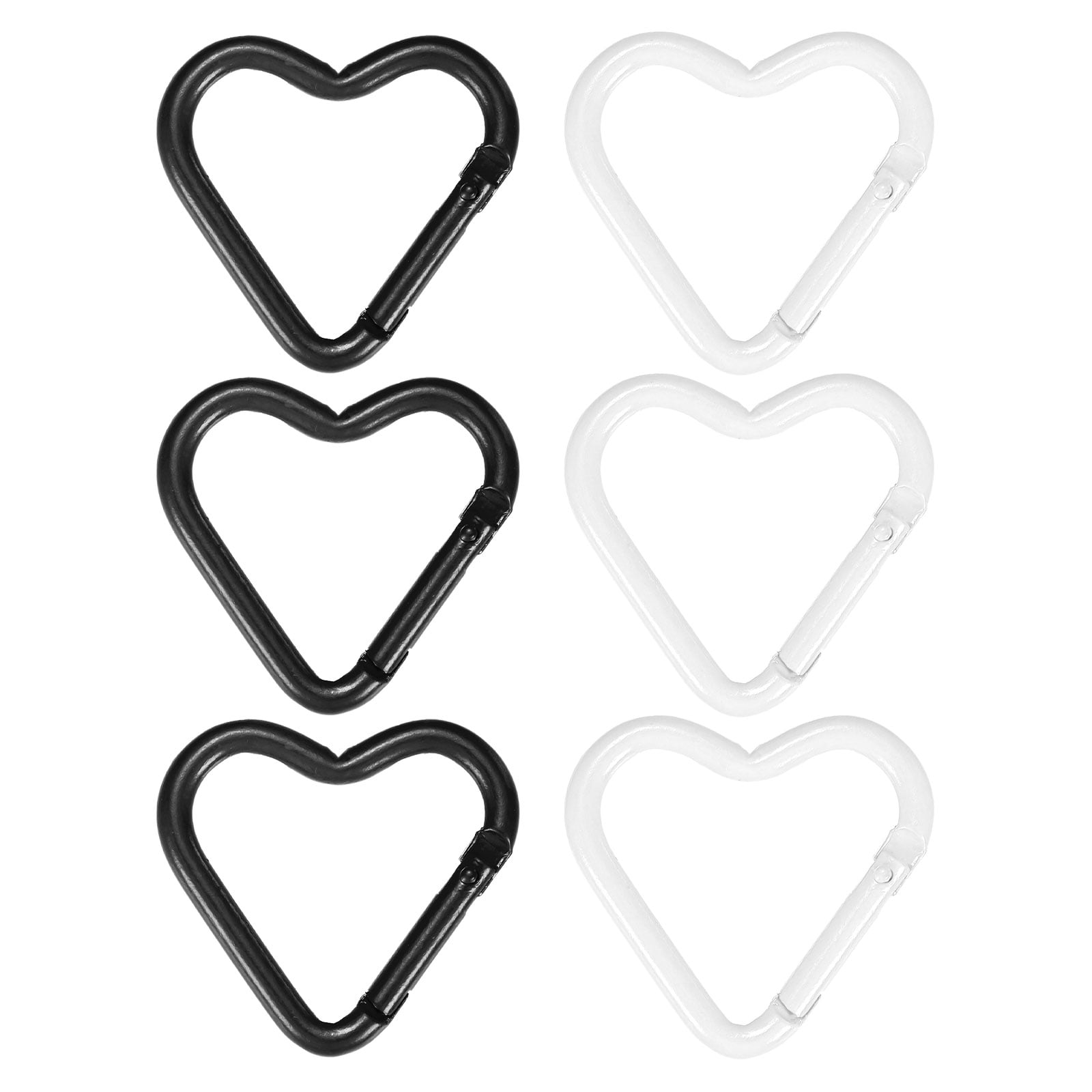 Uxcell Heart Shaped Hook Clip [6 Pack] - Keychain Clip Spring Snap Hook ...