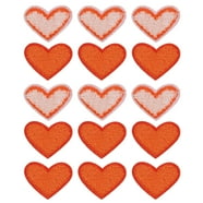 Heart Shaped Iron on Patches Embroidered Sew Patches Appliques Garment ...