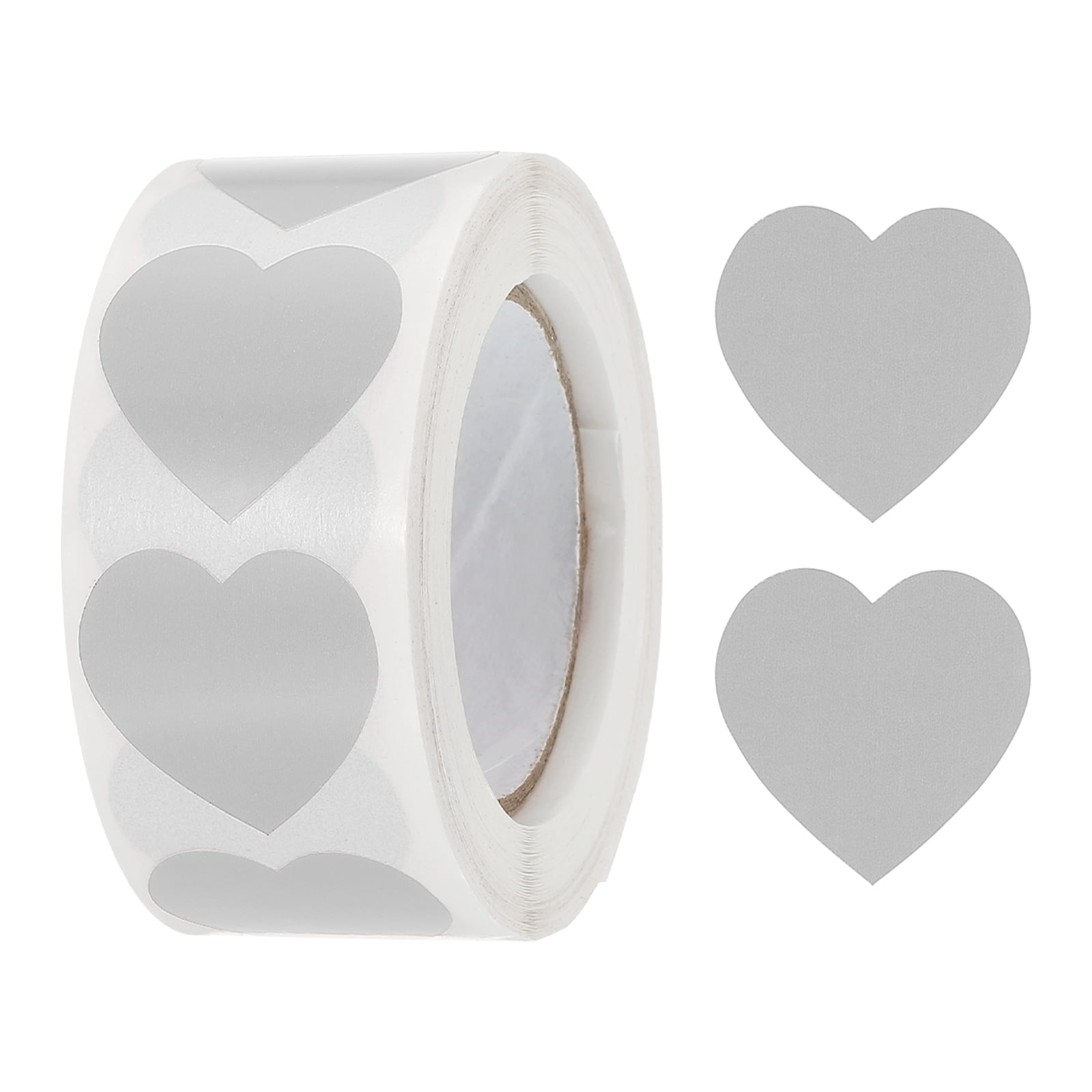 Uxcell Heart Shaped Sticker 1 Inch Self Adhesive Love Label for ...