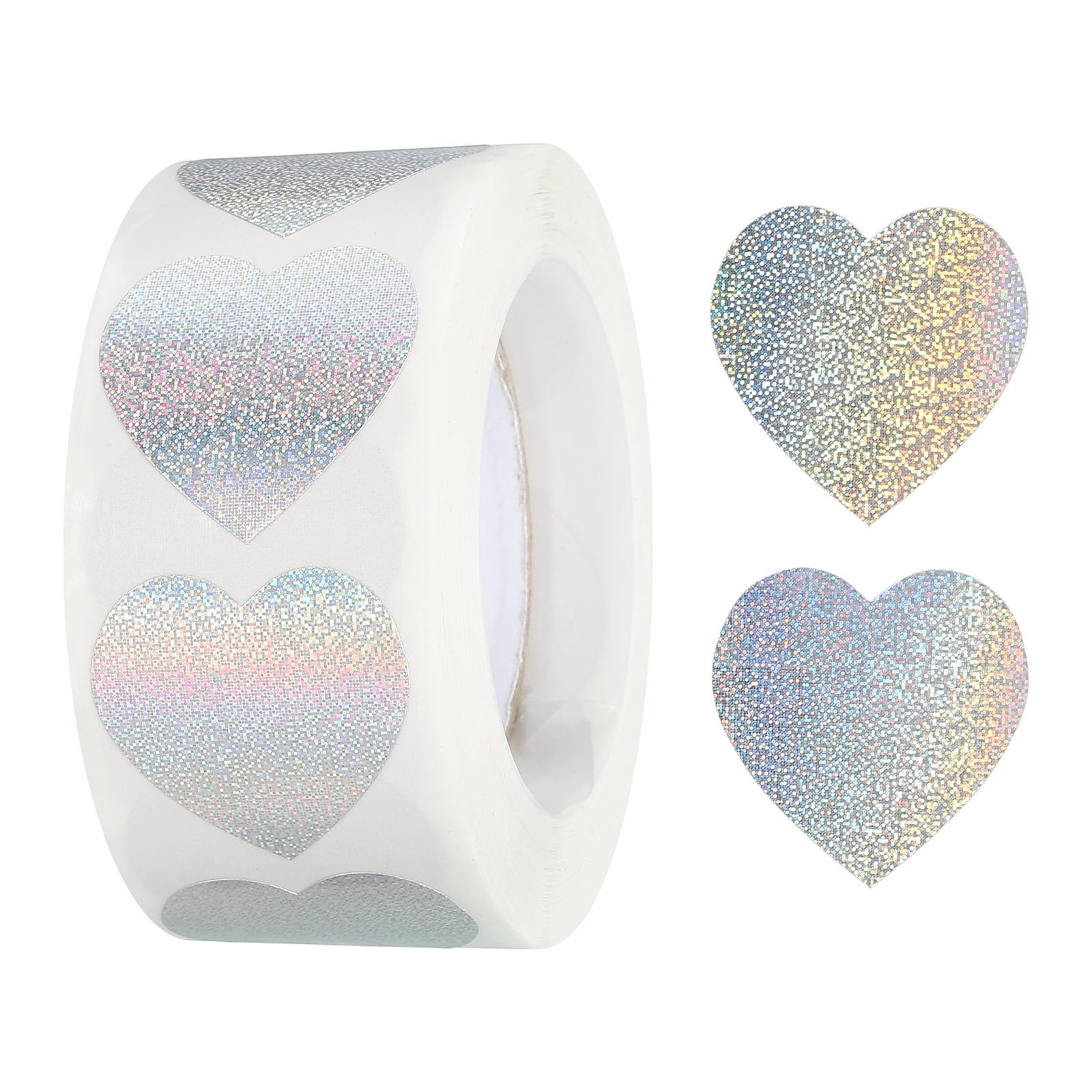 Uxcell Heart Shaped Sticker 1 Inch Self Adhesive Love Sticker Label for ...