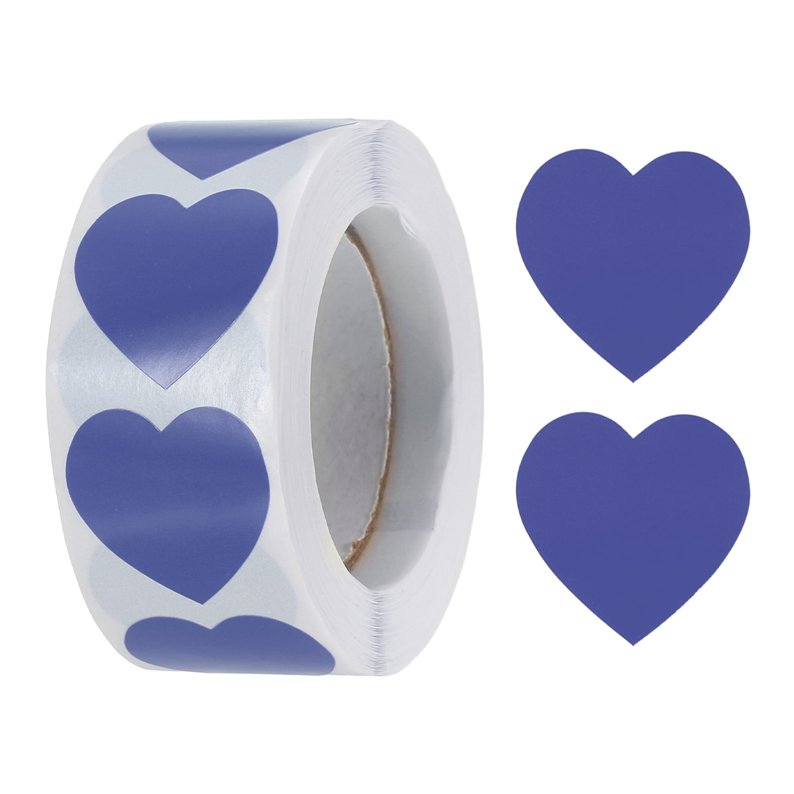 Uxcell Heart Shaped Sticker 1 Inch Self Adhesive Love Sticker Label for ...