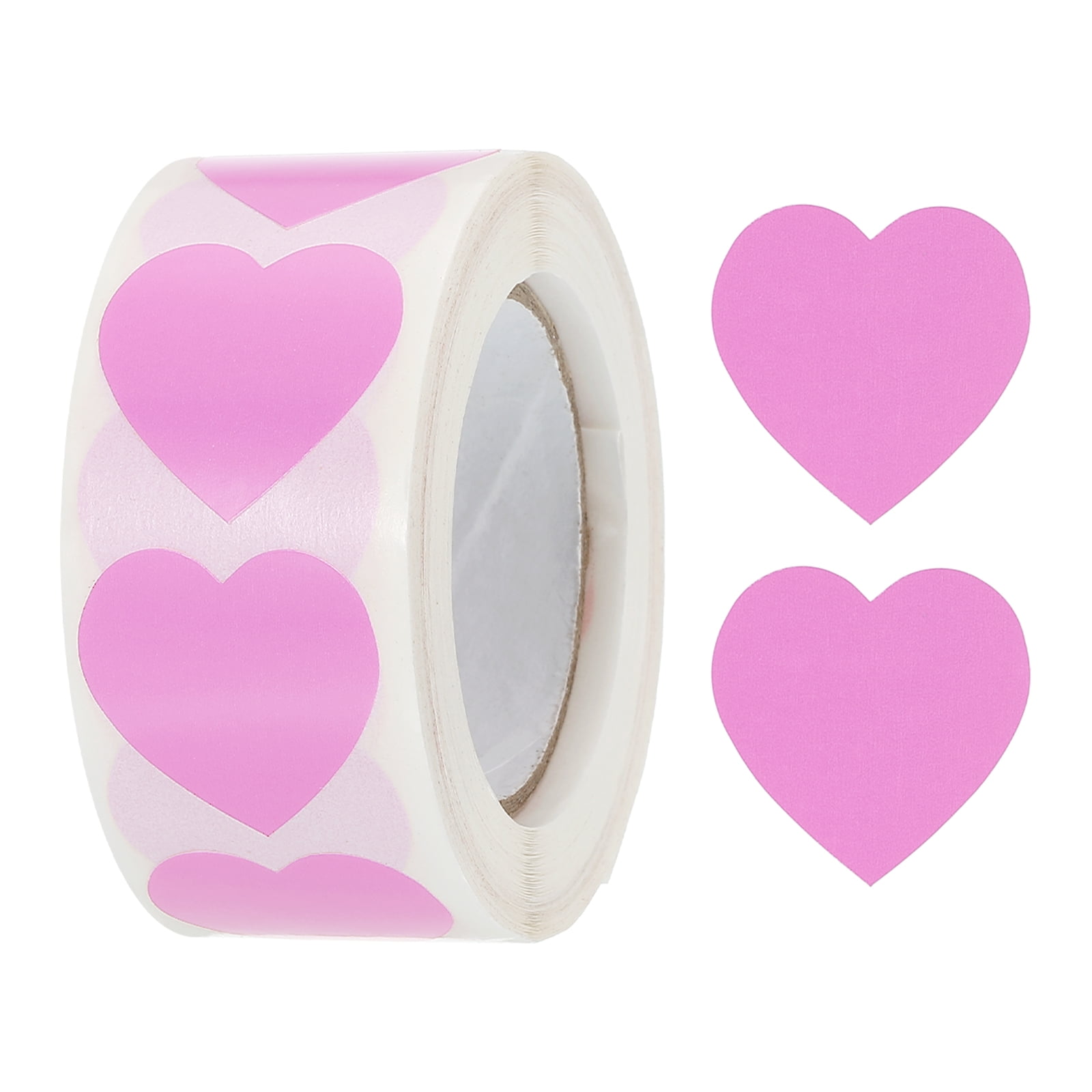Uxcell Heart Shaped Sticker 1 Inch Self Adhesive Love Sticker Label for ...
