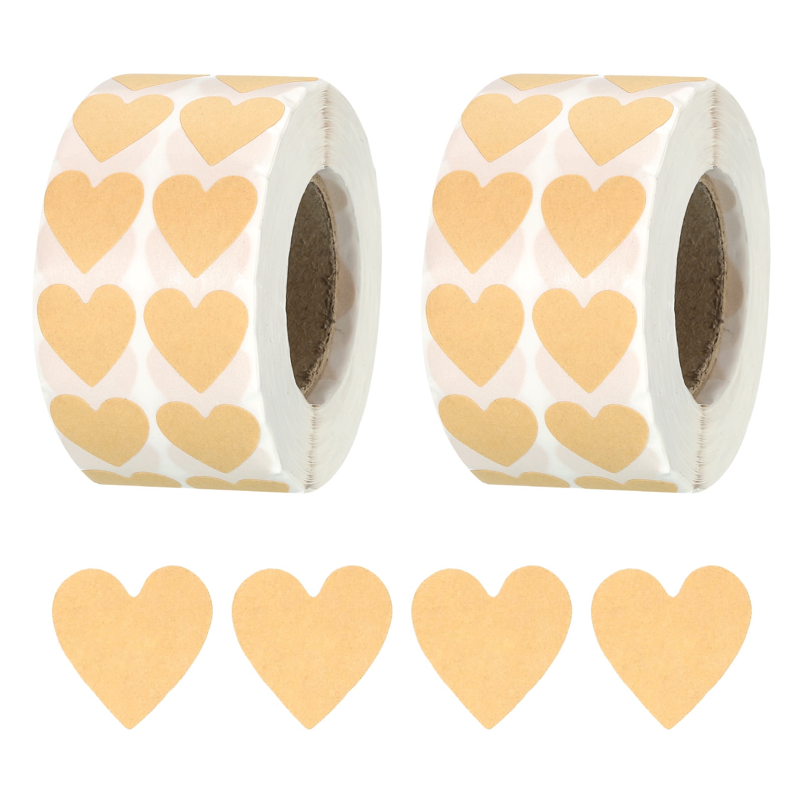 Uxcell Heart Shaped Sticker 3/4 Inch Self Adhesive Love Sticker Label ...