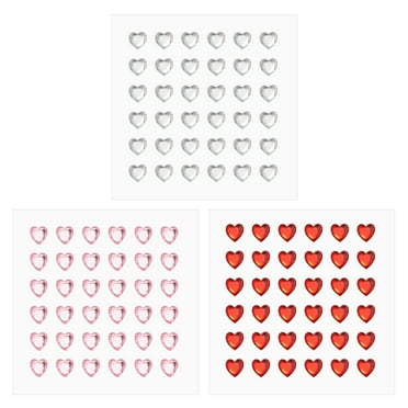Uxcell Heart Shaped Sticker 1 Inch Self Adhesive Love Sticker Label for ...
