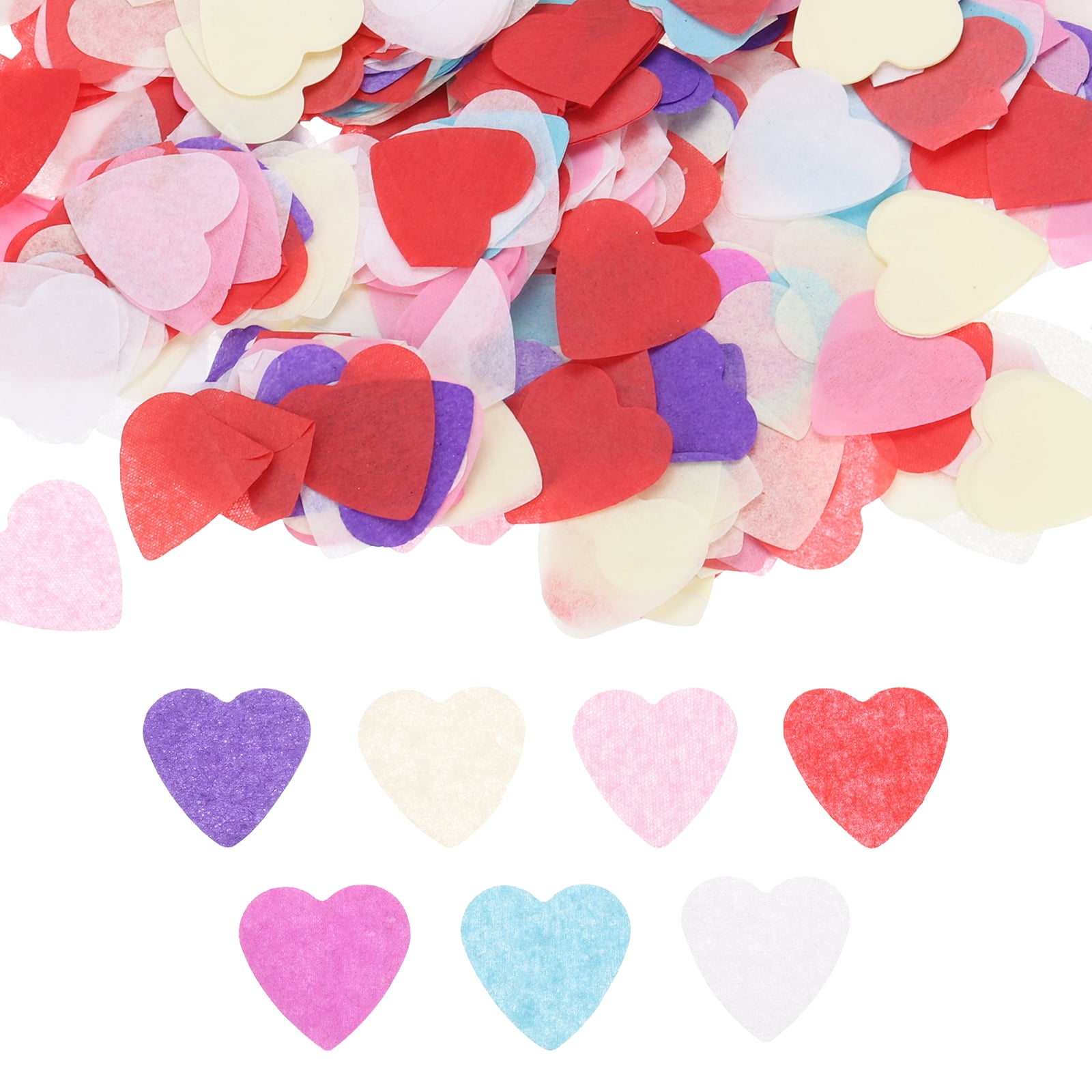 Uxcell Hearts Paper Confetti Tissue Paper Confetti Colored Tissue Paper ...
