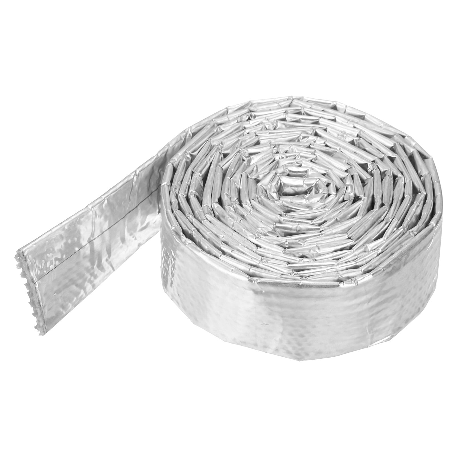 Uxcell Heat Shroud Aluminized Sleeving 5/8" ID x 5.9FT Aluminum ...
