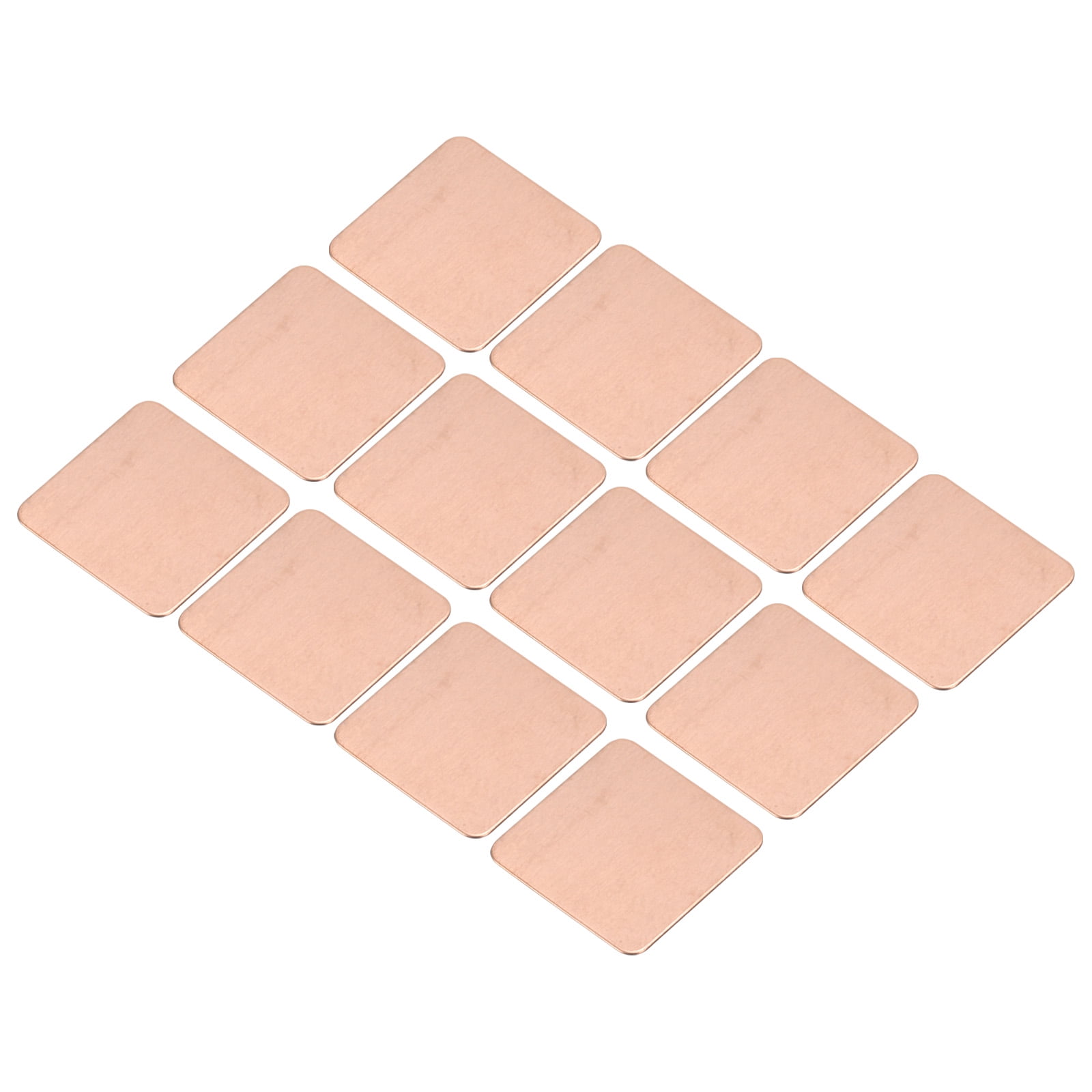 Uxcell Heatsink Copper Pad Shim 15mm x 15mm x 0.3mm Thermal Conductive ...