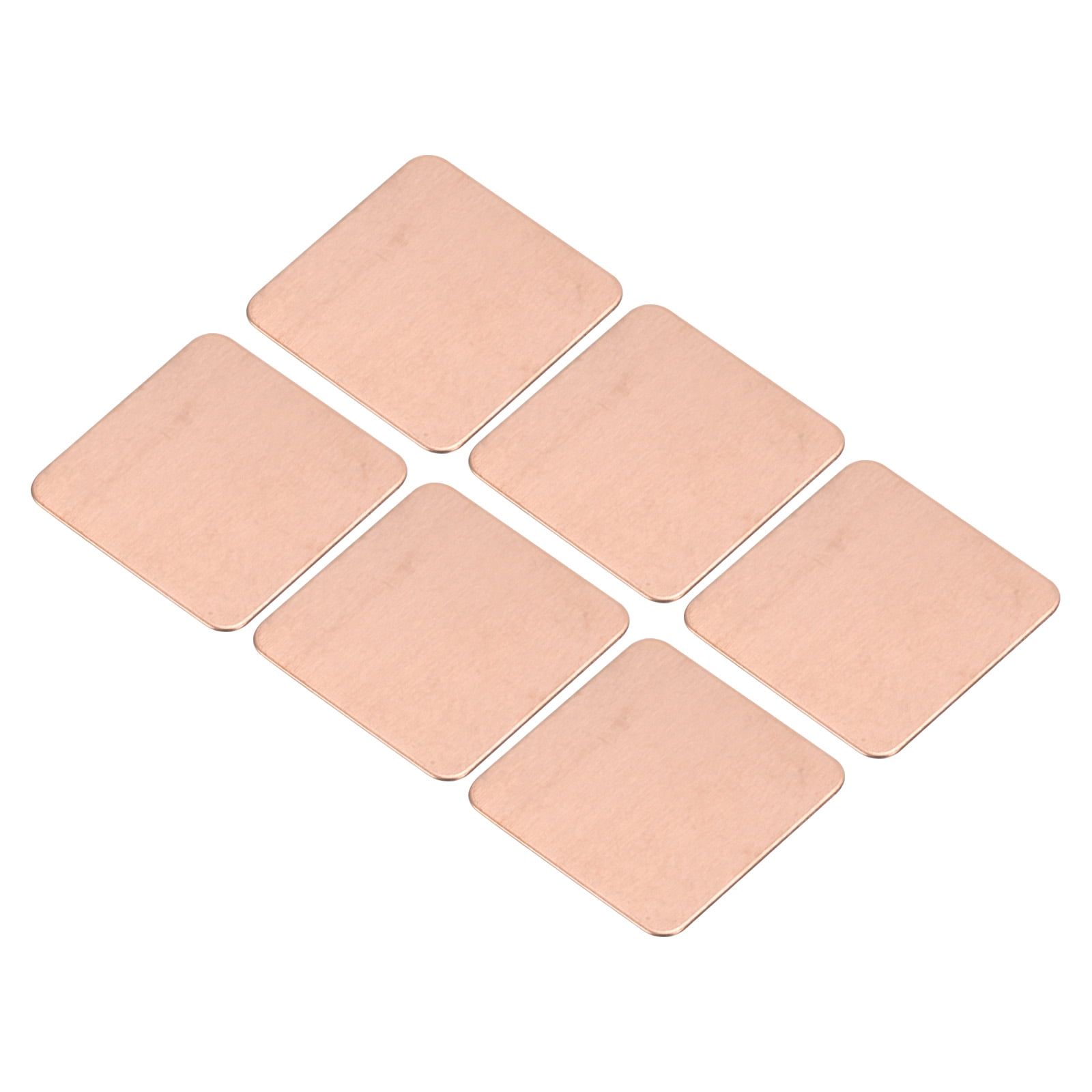 Uxcell Heatsink Copper Pad Shim 15mm x 15mm x 0.3mm Thermal Conductive ...