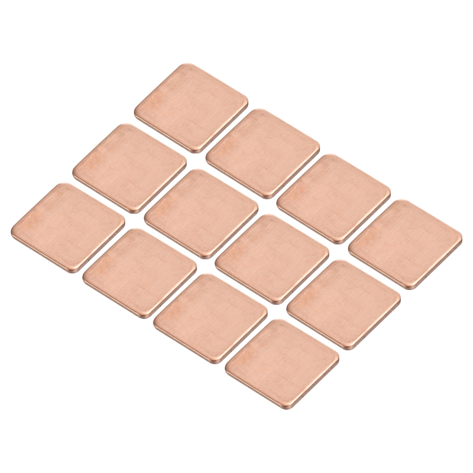 Uxcell Heatsink Copper Pad Shim 15mm x 15mm x 1.2mm Thermal Conductive ...