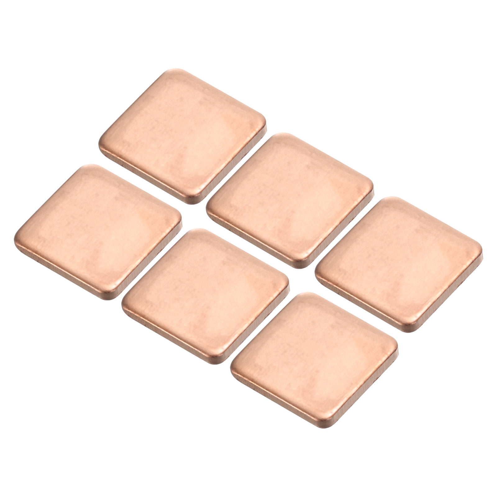 Uxcell Heatsink Copper Pad Shim 15mm x 15mm x 1.8mm Thermal Conductive ...