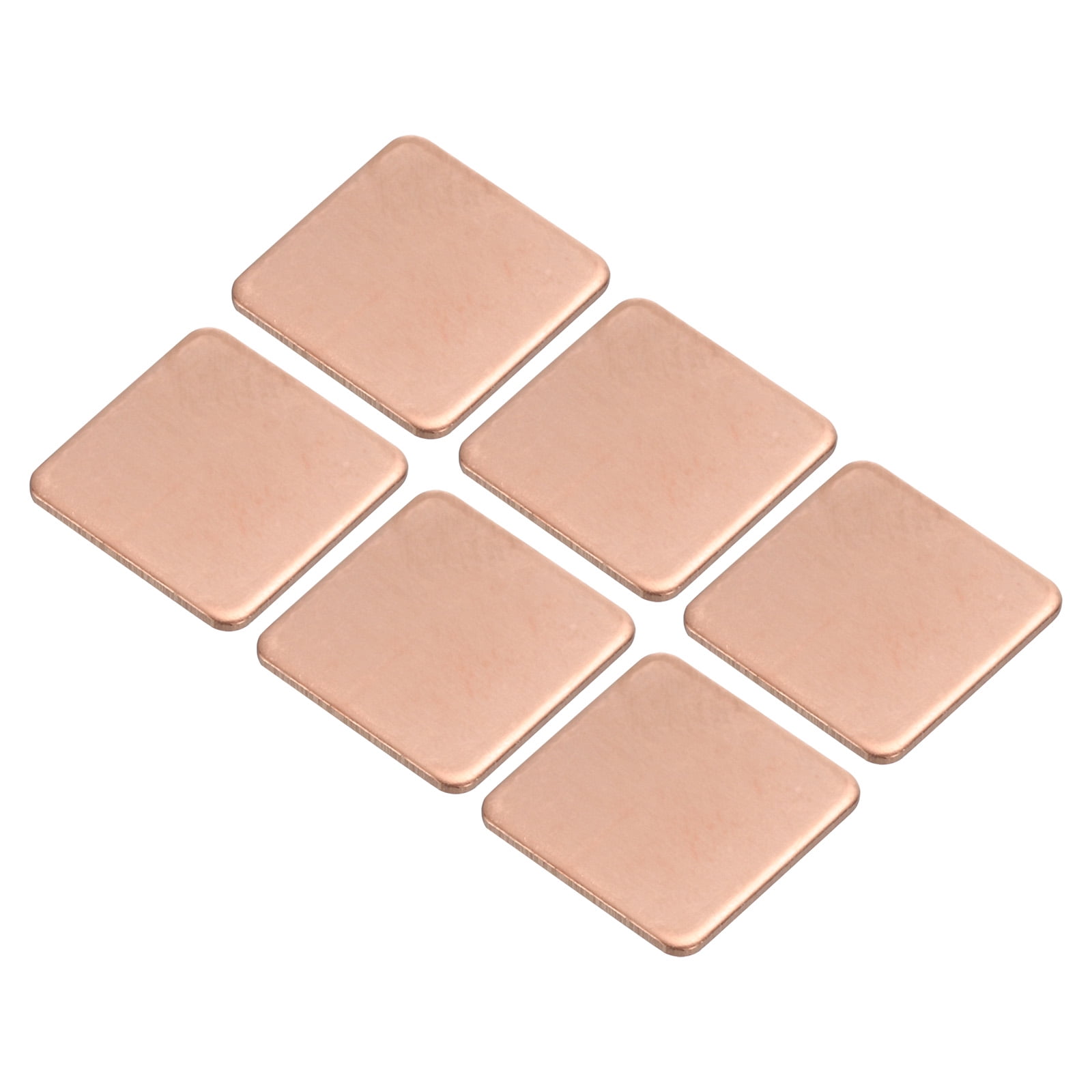Uxcell Heatsink Copper Pad Shim 15mm x 15mm x 1mm Thermal Conductive ...
