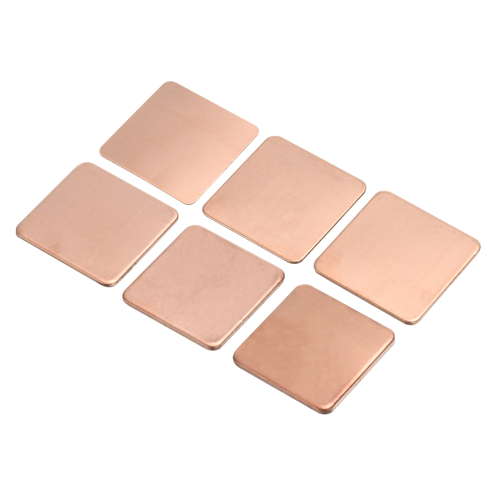 Uxcell Heatsink Copper Pad Shim 20mm x 20mm 0.3mm/0.5mm/0.8mm/1mm/1.2mm ...