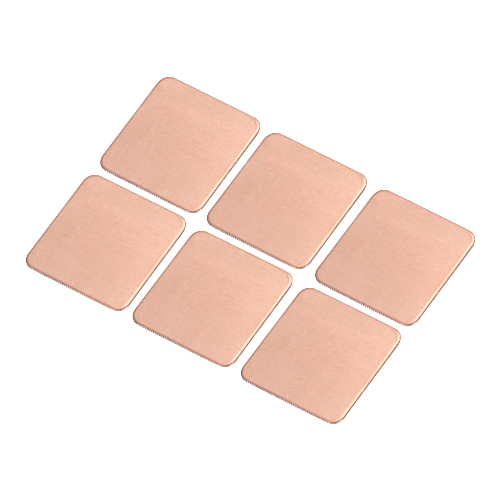 Uxcell Heatsink Copper Sheet Shim 15mm x 15mm x 0.5mm Thermal ...