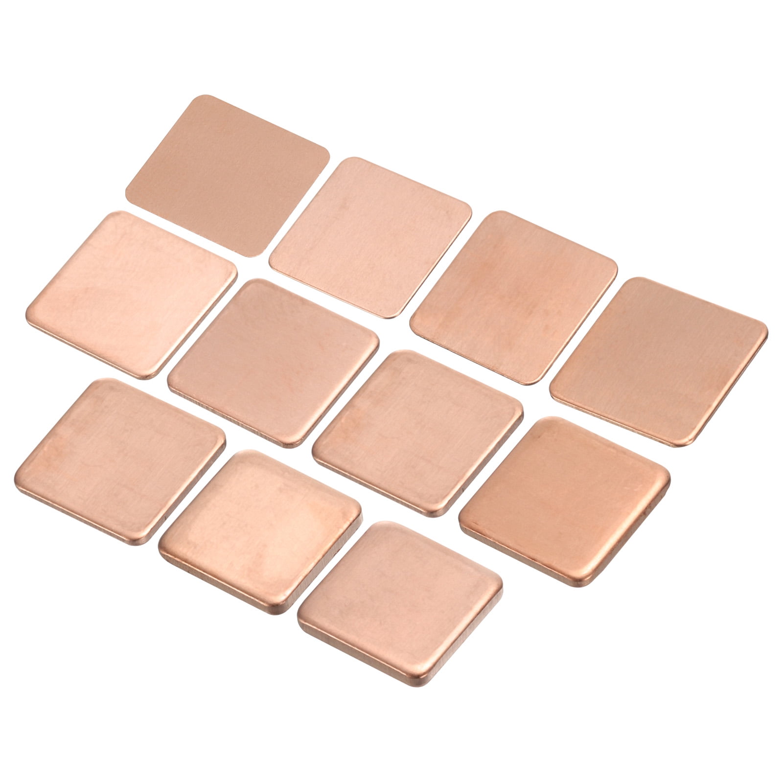 Uxcell Heatsink Copper Sheet Shim 15x15mm Various Thicknesses Thermal ...