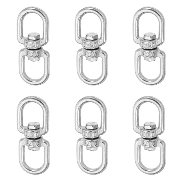 Uxcell Heavy Duty Double Swivel Eye Hook, Ended Eye to Eye Chain Swivel ...
