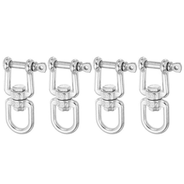 Uxcell Heavy Duty Double Swivel Eye Hook, Ended Eye x Jaw Chain Swivel ...
