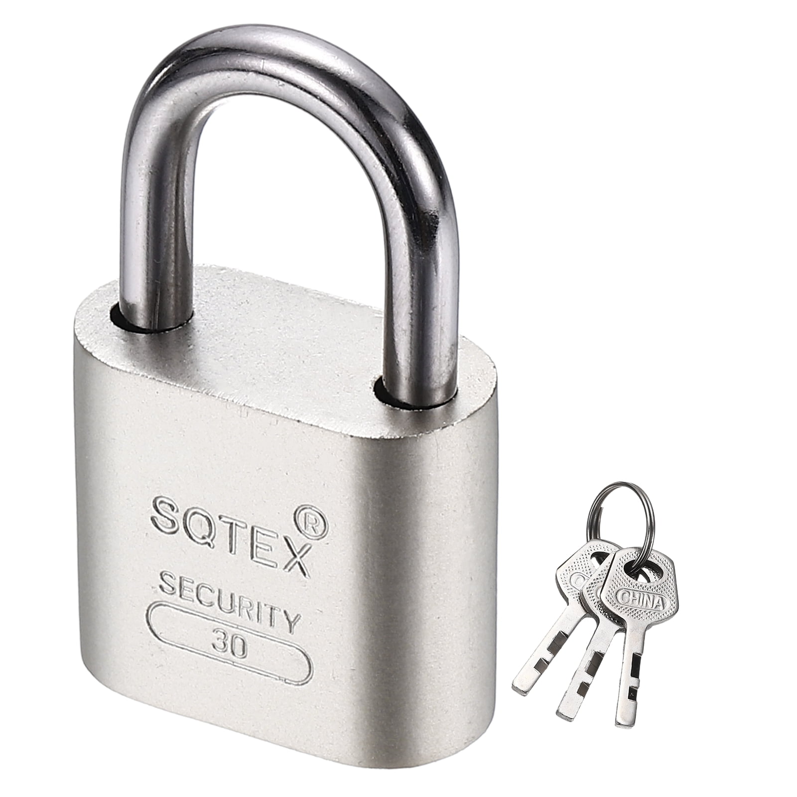Uxcell Heavy Duty Lock, (W: 1-3/16inch / 30mm, Silver)(1Pcs), Alloy ...