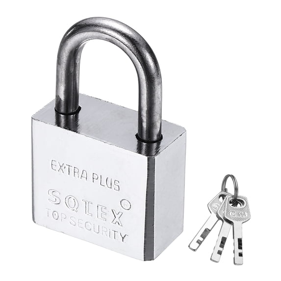 Uxcell Heavy Duty Lock, (W: 1-3/16inch / 30mm, Silver)(1Pcs), Alloy ...
