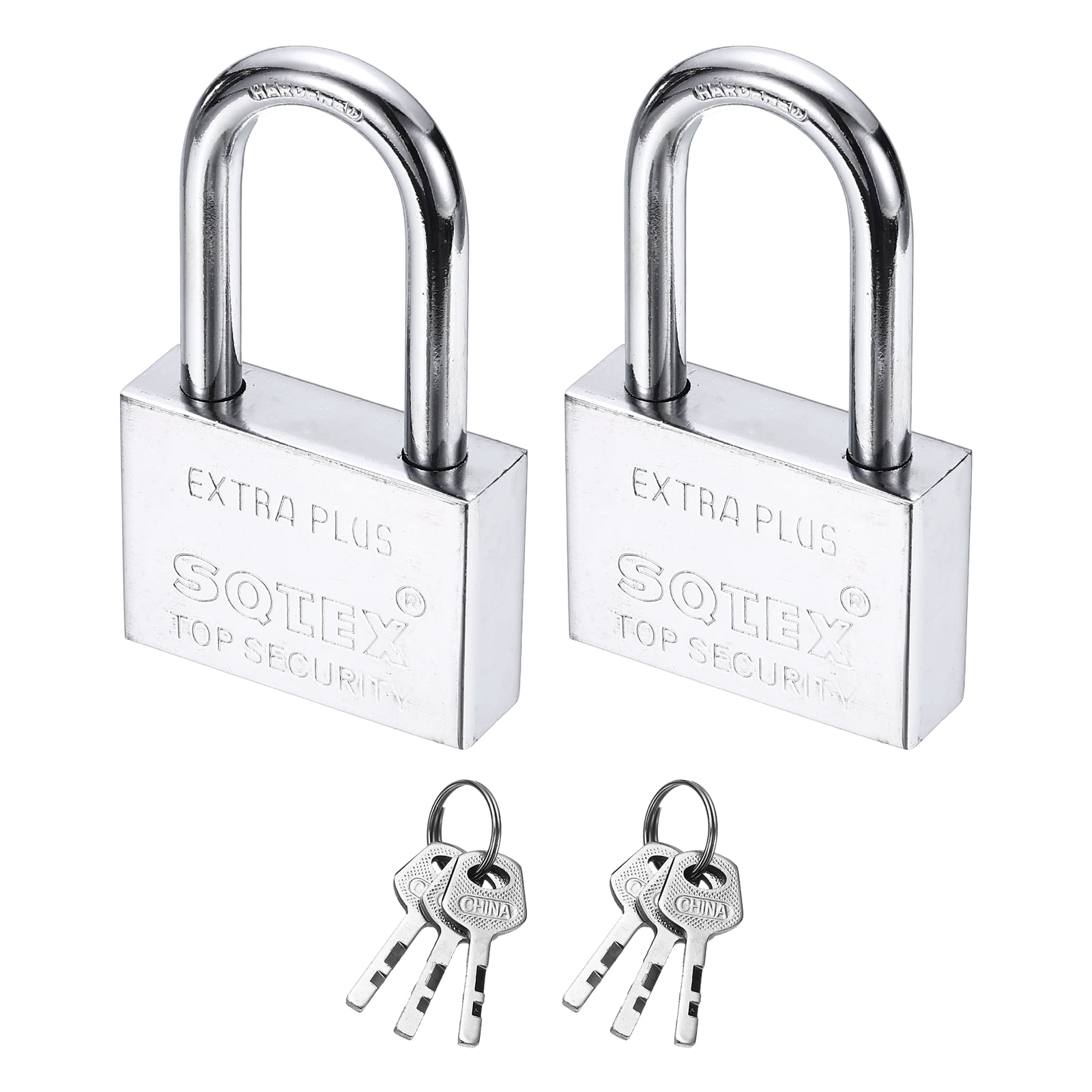 Uxcell Heavy Duty Lock, (W: 2-3/8inch / 60mm, Silver)(2Pcs), Alloy ...