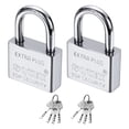 Uxcell Heavy Duty Lock, (W:2inch / 50mm, Silver)(2Pcs), Alloy Steel ...