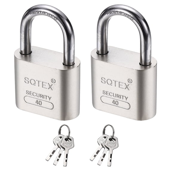 Uxcell Heavy Duty Lock, (W:2inch / 50mm, Silver)(2Pcs), Alloy Steel ...