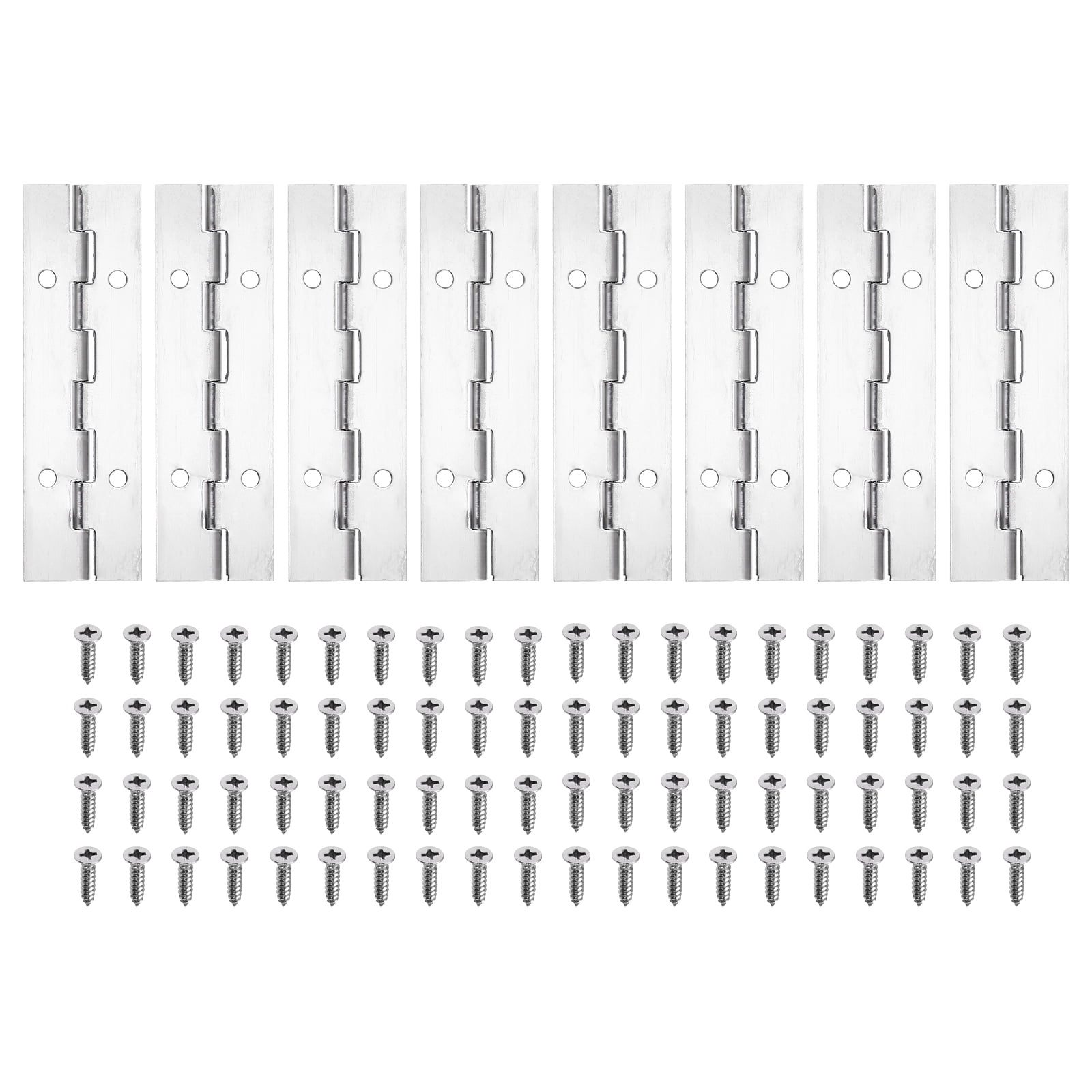 4x1.2 Inch Piano Hinge,8 Pcs Continuous Hinge with Holes for Piano Gate ...