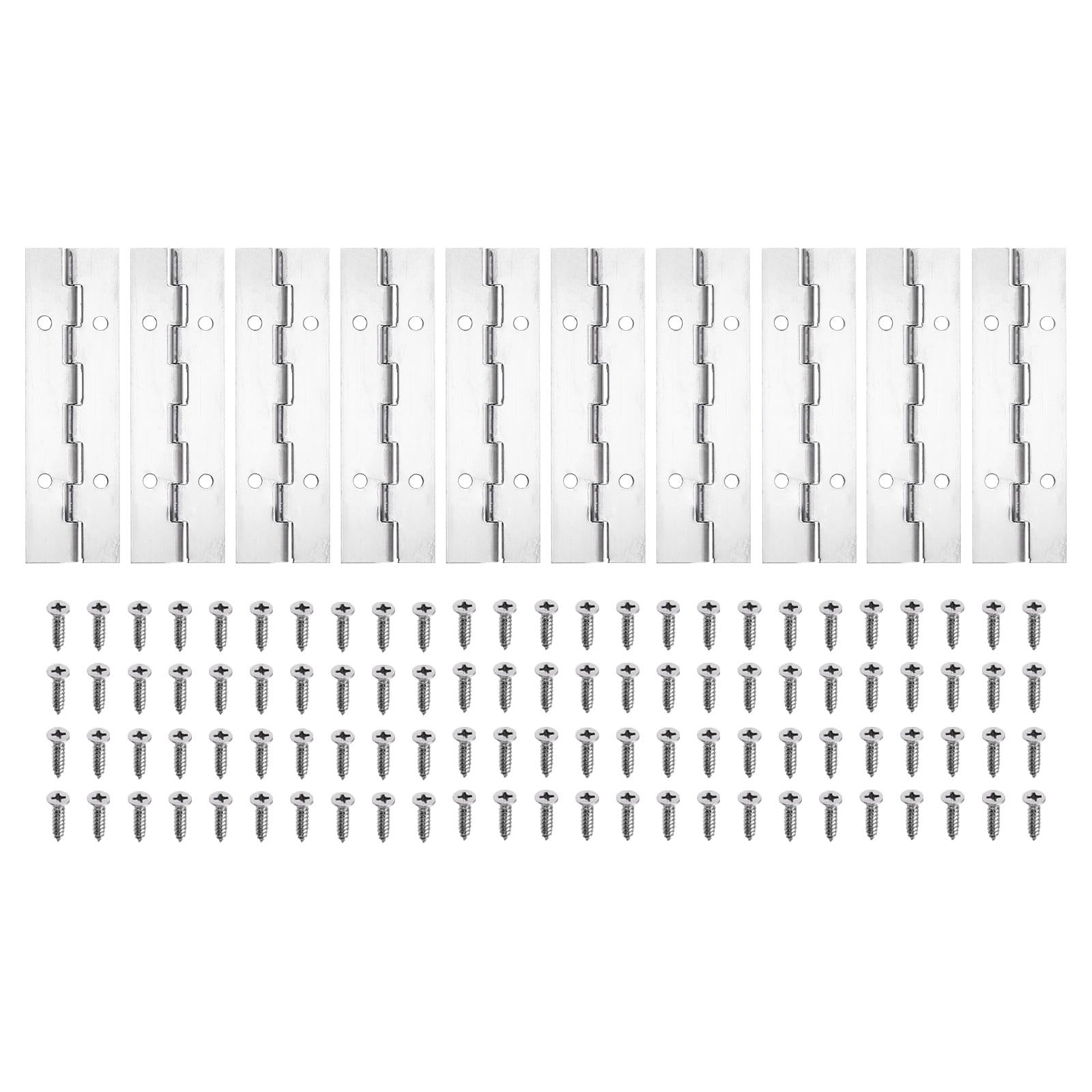 4x1.2 Inch Piano Hinge,10 Pcs Continuous Hinge with Holes for Piano ...